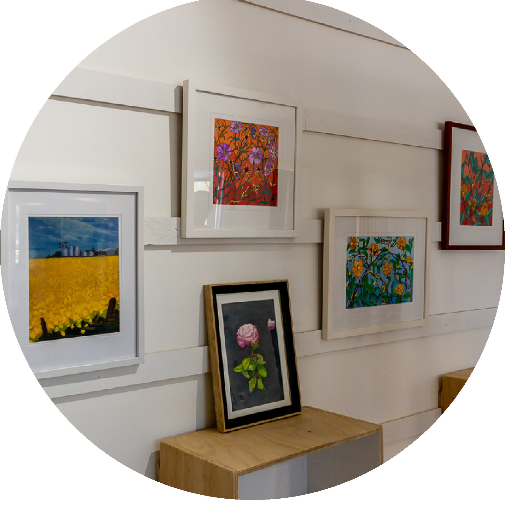 hanging art – Artisans Gallery | Studios | Bistro
